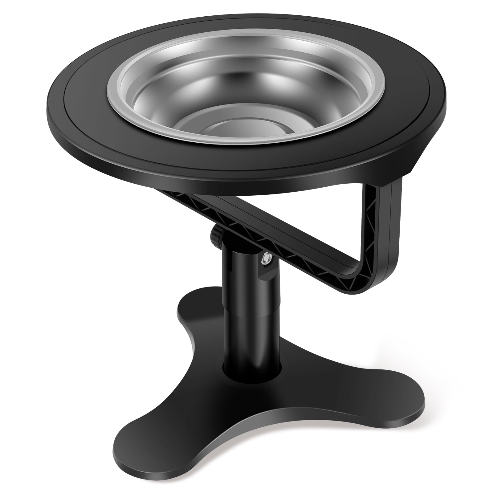 Austok Cat Bowl Stand with Bowl Height Adjustable Cat Food Stand Tilted ...