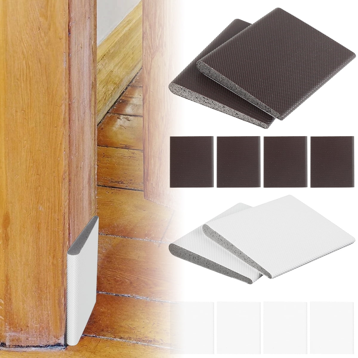 Austok Door Corner Seals 6Pcs Self-Adhesive Cuttable Exterior Door ...