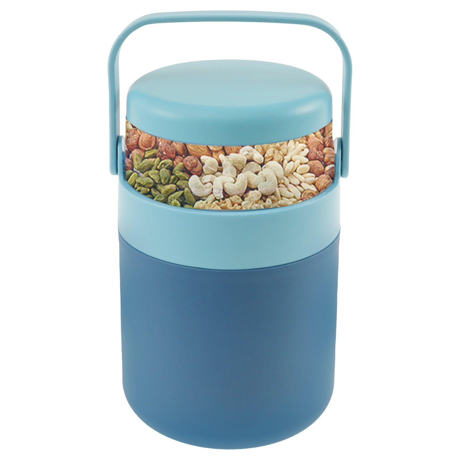Austok Double Insulated Food Jar with Snack Container and Spoon ...