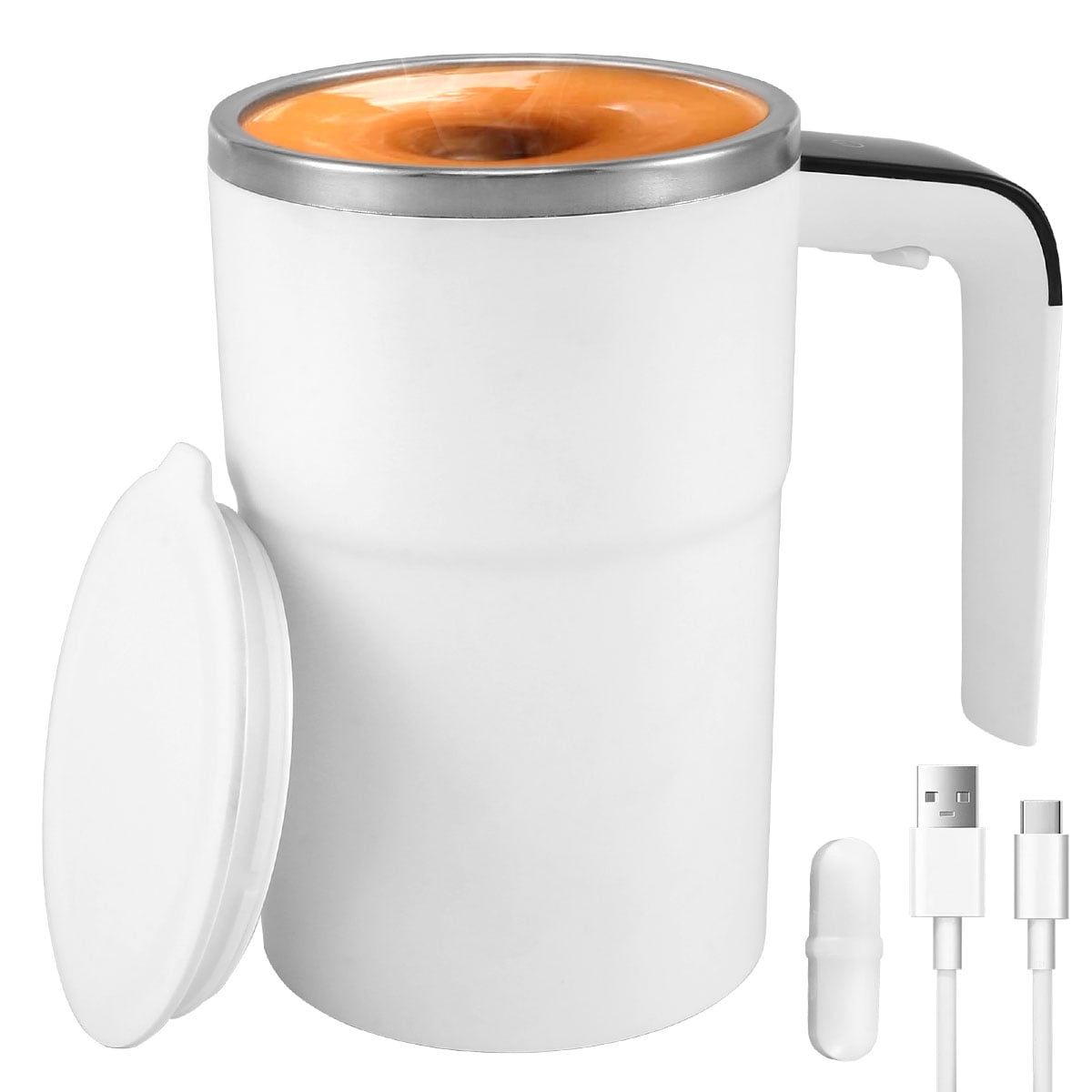 Austok Electric Self Stirring Mug Rechargeable Automatic Mixing Mug ...