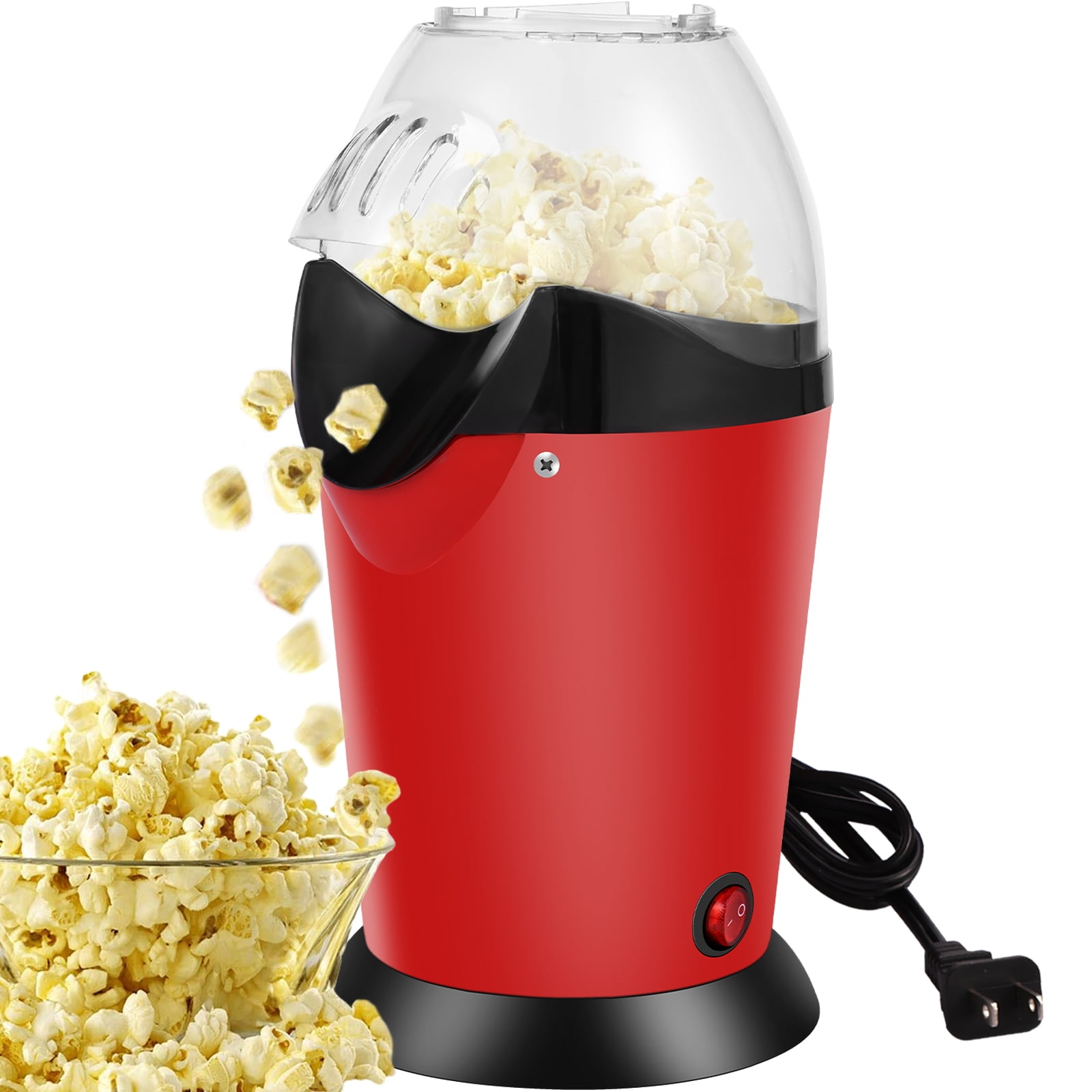 Austok Hot Air Popcorn Maker Electric Popcorn Maker High Explosion Rate ...