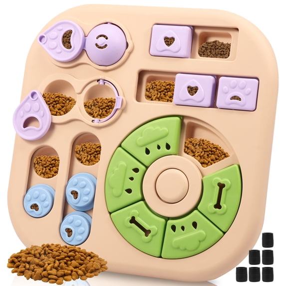 Austok Interactive Dog Puzzle Toys Treat Dispensing Slow Feeder for ...
