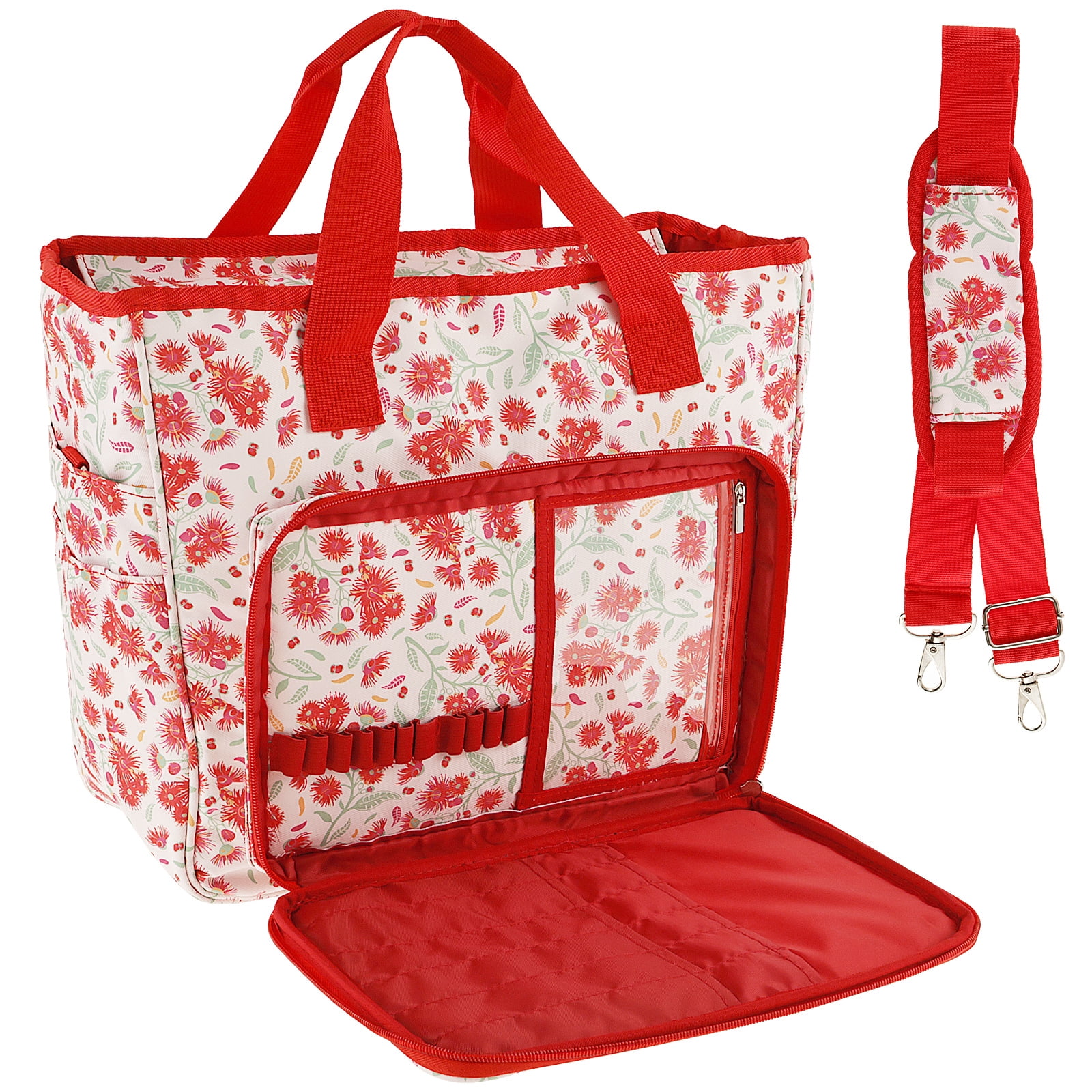 Austok Knitting Bag,Yarn Storage Tote with Compartments Large Crochet ...