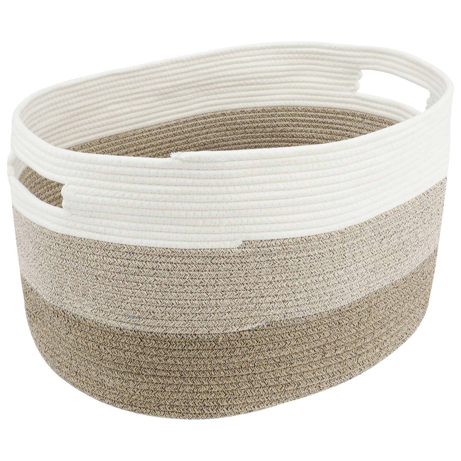 Austok Large Woven Basket With Handles, Tcwhniev Storage Basket for ...