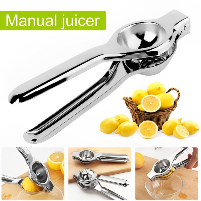 Austok Lemon Squeezer,Stainless Steel Hand Press Juicer,Manual Press ...