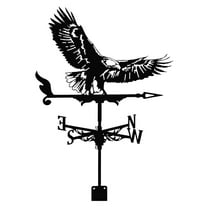 Iron Weather Vane Wind Direction Outdoor Garden Stake Farm Roof Mount ...