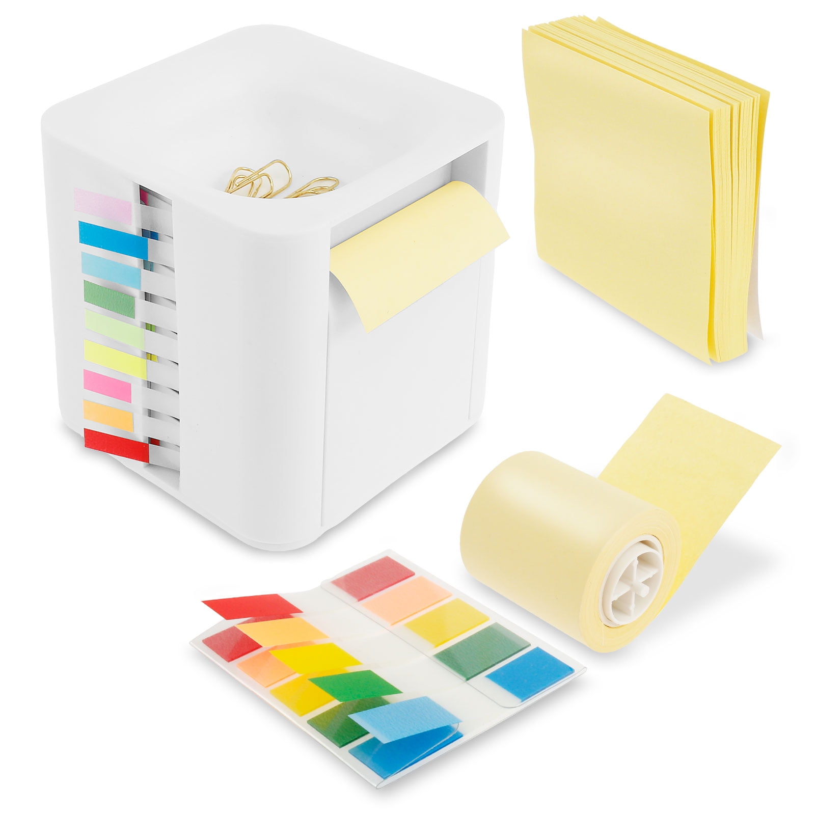 Austok Note Dispenser Plastic Sticky Note Holder Desktop Sticky Note ...