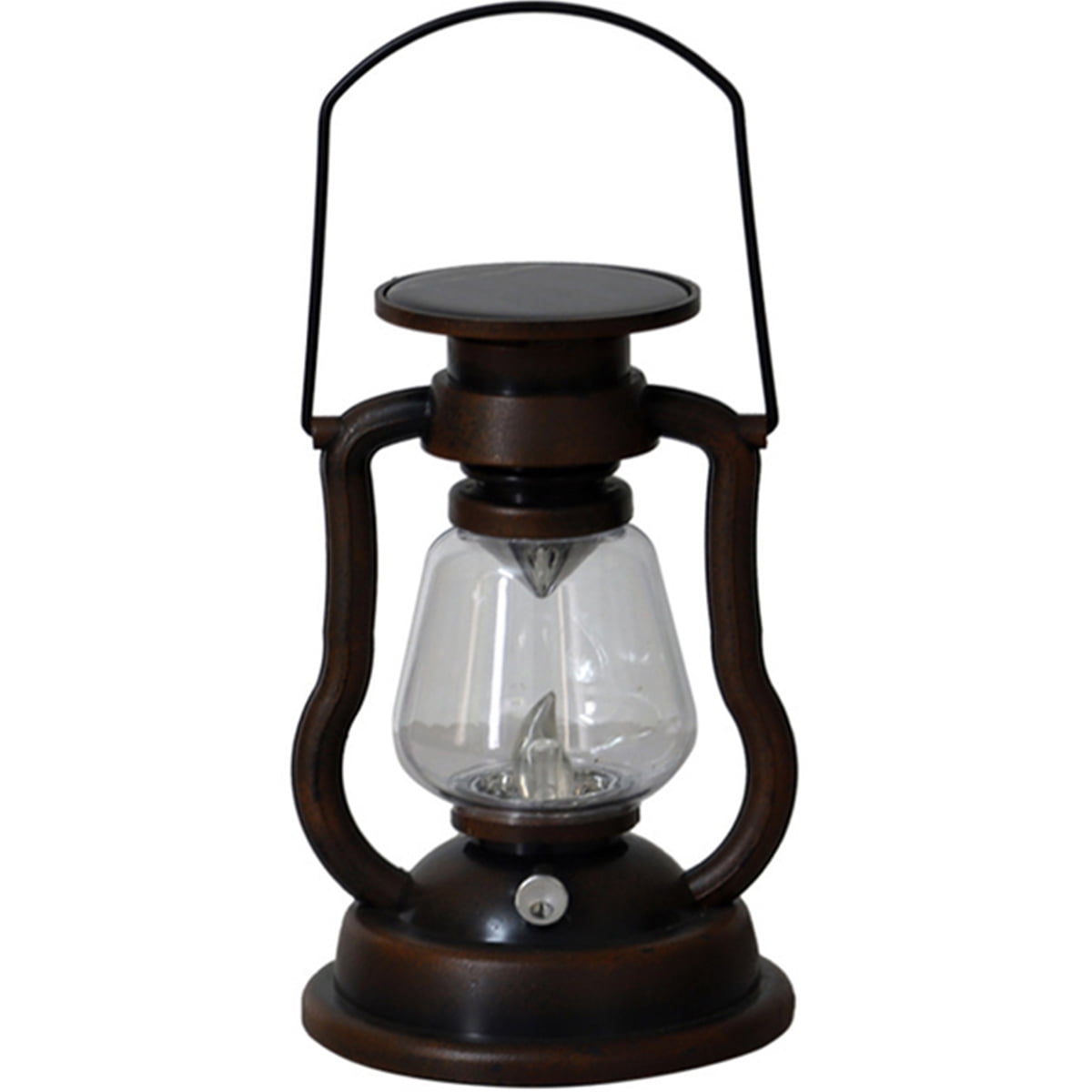 Austok Outdoor Solar Lanterns, Flame LED Flickering Candle, Solar Oil ...