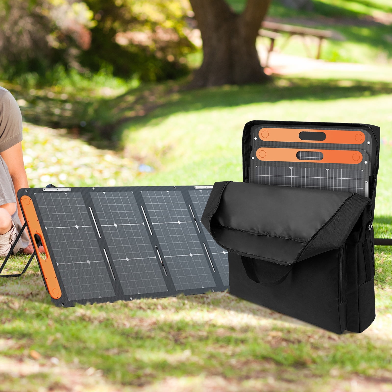 Austok Oxford Cloth Folding Solar Panel Storage Bag Waterproof Solar ...