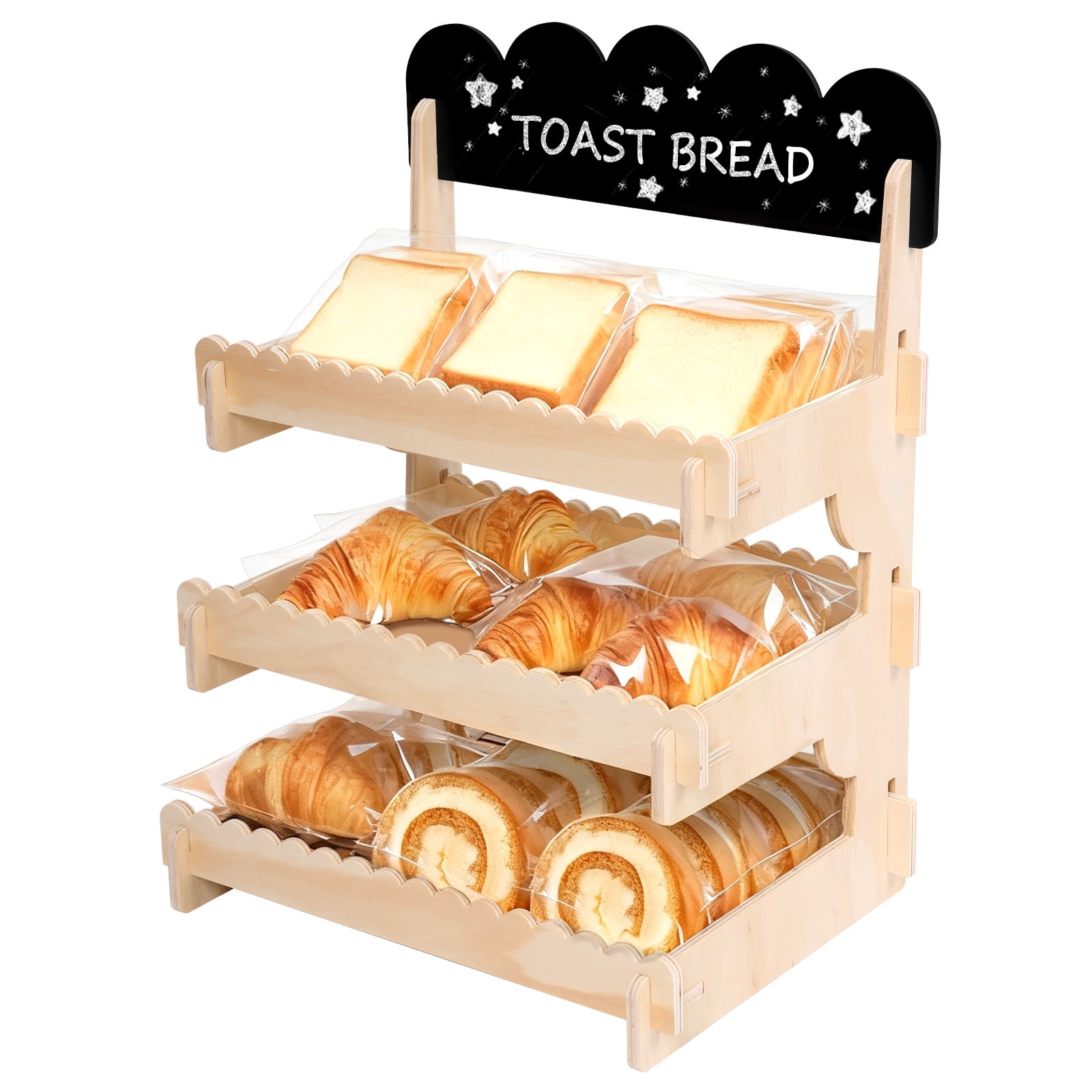 Austok Plywood Cupcake Display Stand Effortless Setup Large Capacity ...