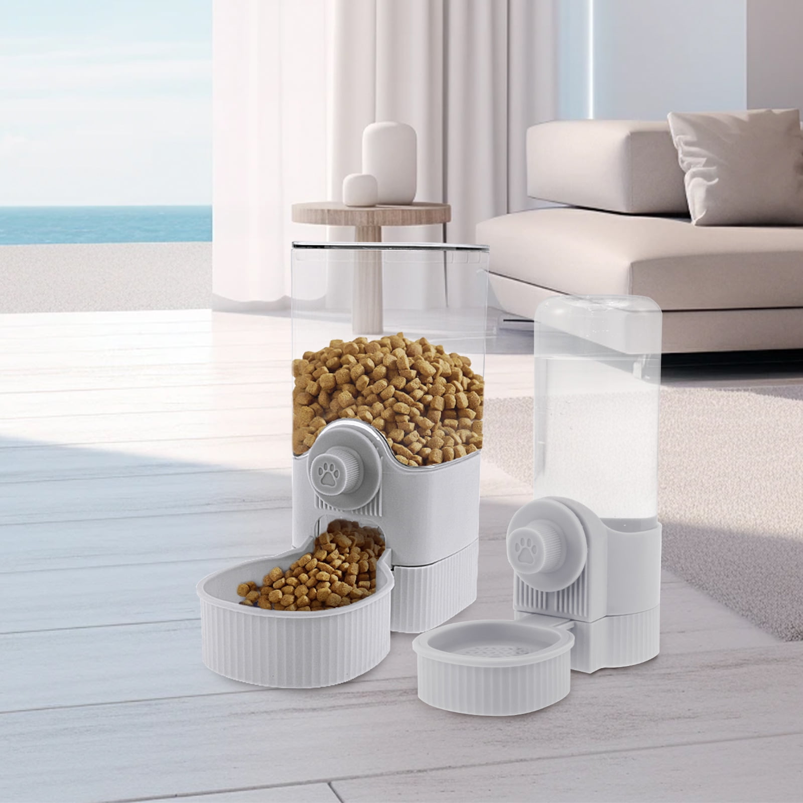 Austok Rabbit Food Water Dispenser 520ml Rabbit Water Dispenser 1200ml ...