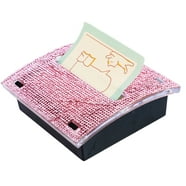 Wekvgz Rhinestone Memo Note Holder Pop Style Shiny Memo Pad Dispenser ...