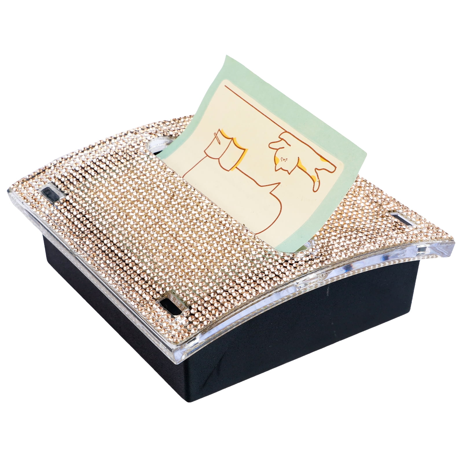 Austok Rhinestone Memo Note Holder Pop Style Shiny Memo Pad Dispenser ...