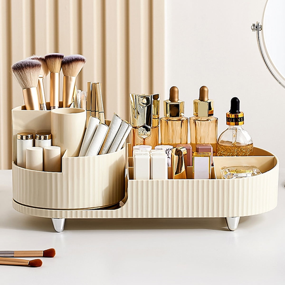 Austok Rotating Makeup Organizer 360°Spinning Cosmetic Storage ...