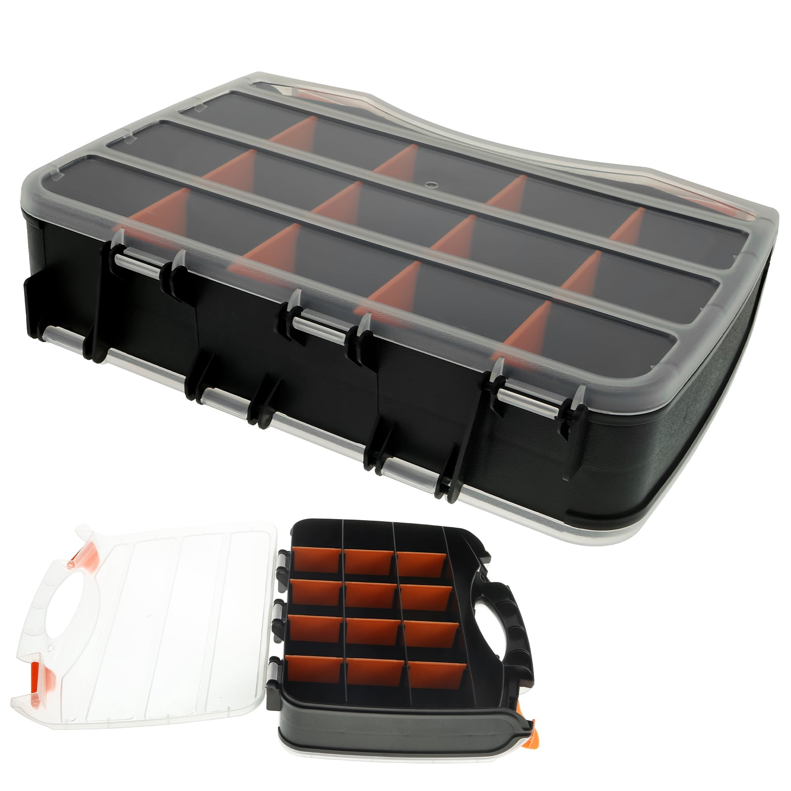 Austok Small Parts Organizer Double Side Tools Box Screw Organizer with ...