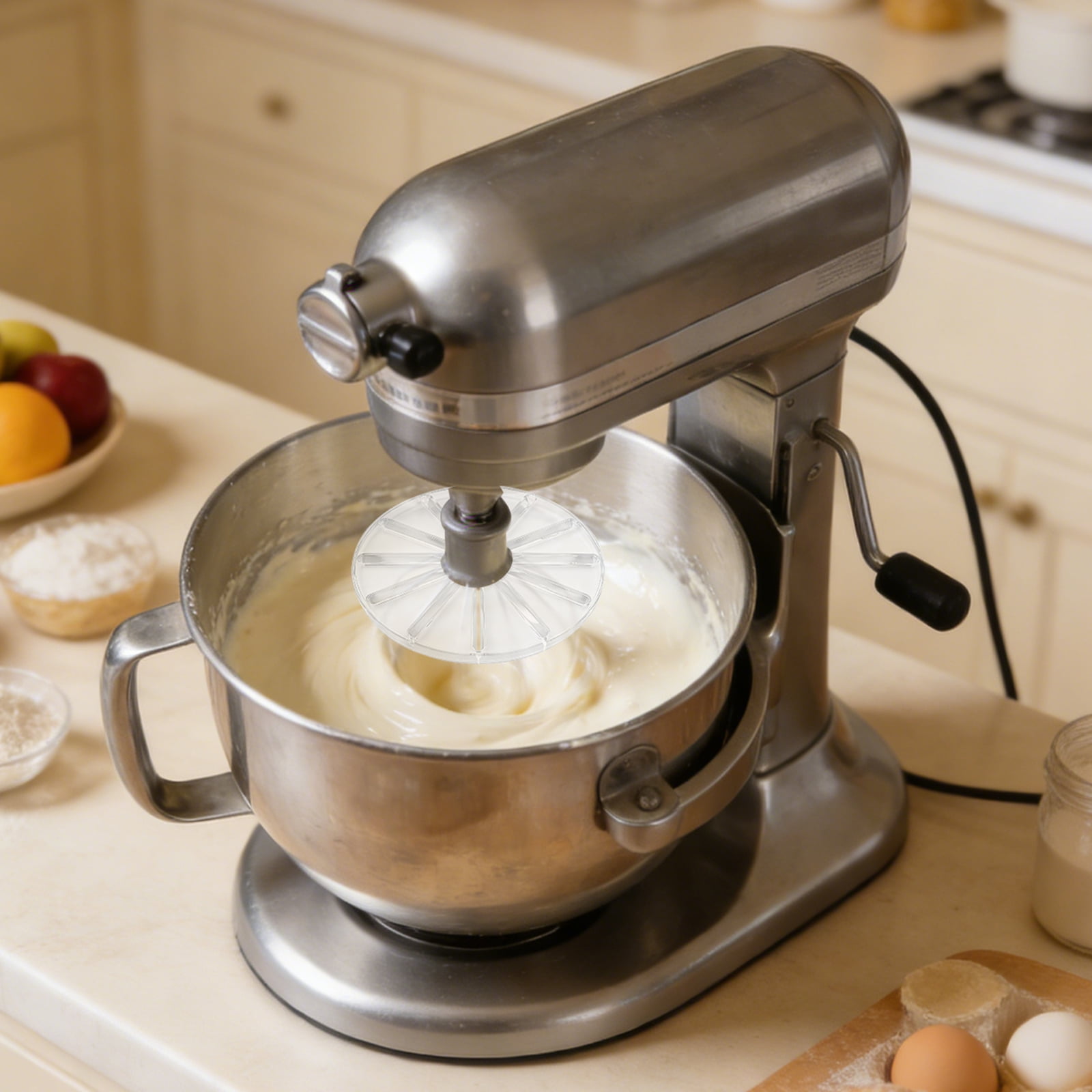 Austok Stand Mixer Whisk Scraper Anti Splatter Baffle for 6 Wire Whisk ...