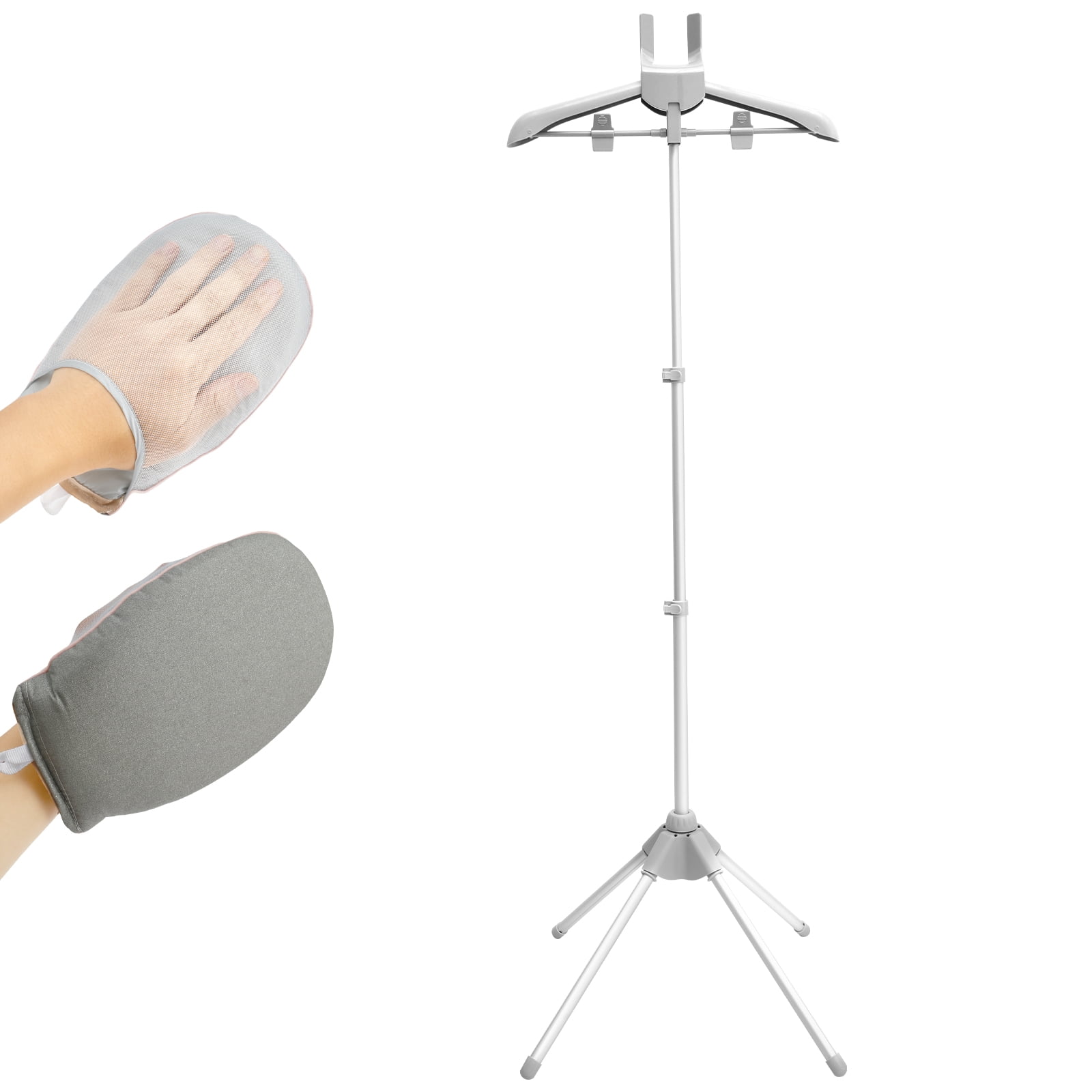 Austok Steamer Clothes Rack With Ironing Glove Floor Standing Foldable ...