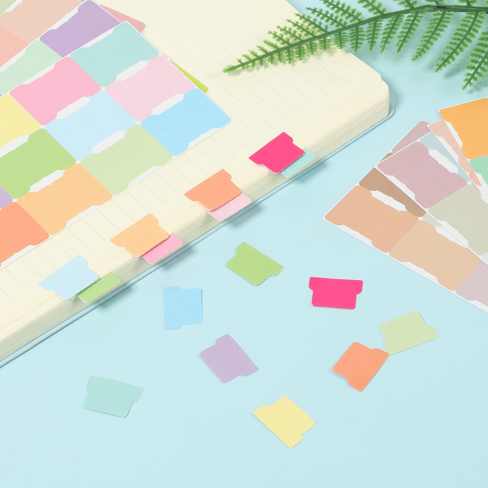 Austok Sticky Index Tab 720PCS Writable Sticky Note Flag Paper Blank ...