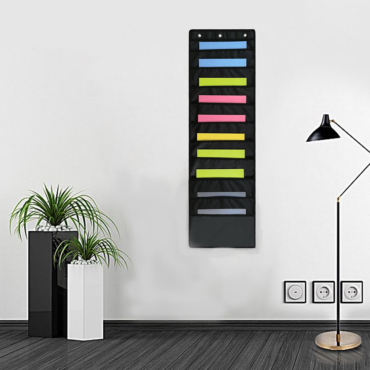 Austok Storage Pocket Charts Hanging Wall File Organizer Storage Pocket ...