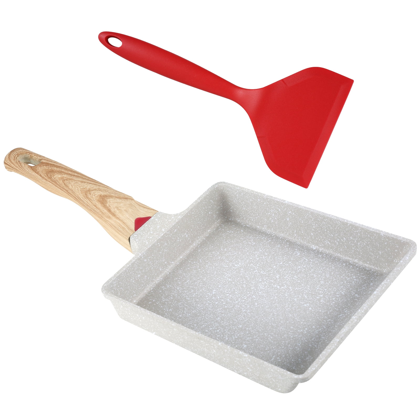 Austok Tamagoyaki Pan Non Stick Japanese Omelette Pan Egg Roll Pan with ...