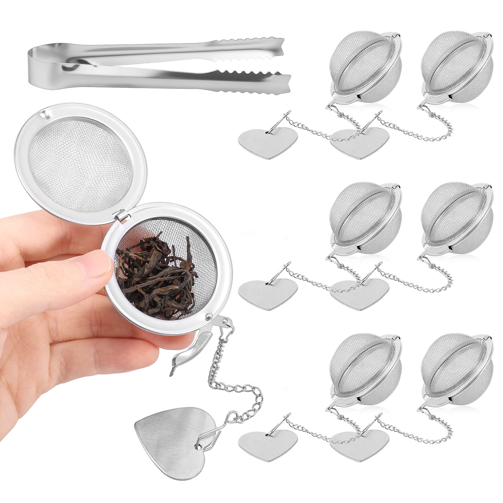 Austok Tea Infuser for Loose Leaf Tea 6 Pack 2" 304 Stainless Steel ...