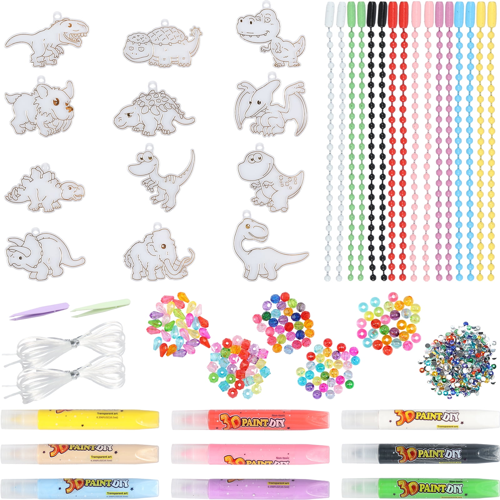 Austok Window Paint Art Kit Window Art Suncatchers Kit Creative DIY ...