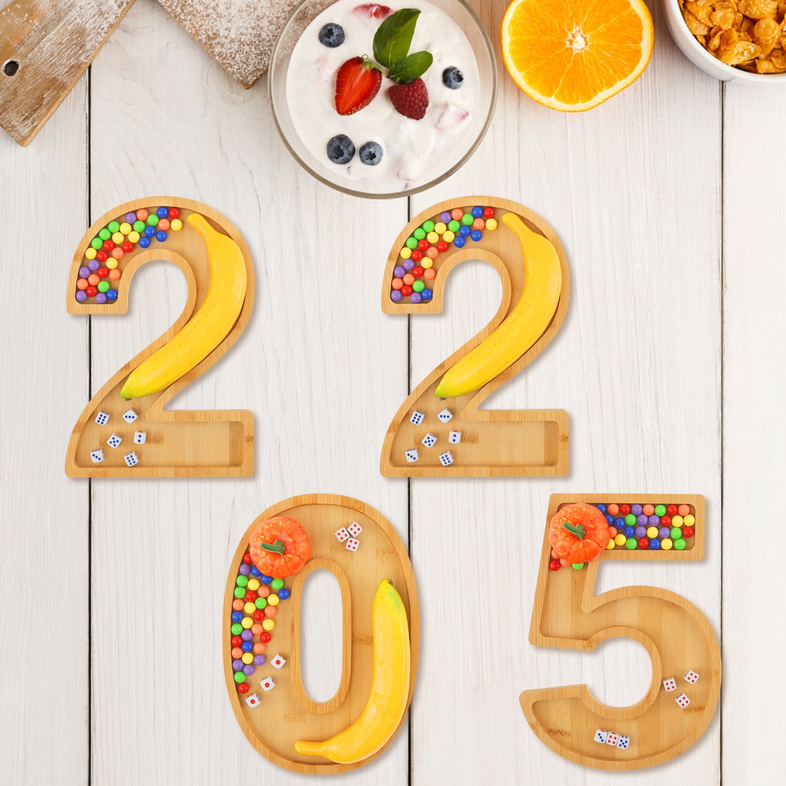 Austok Wood Charcuterie Number Board Multiple Number Combination ...