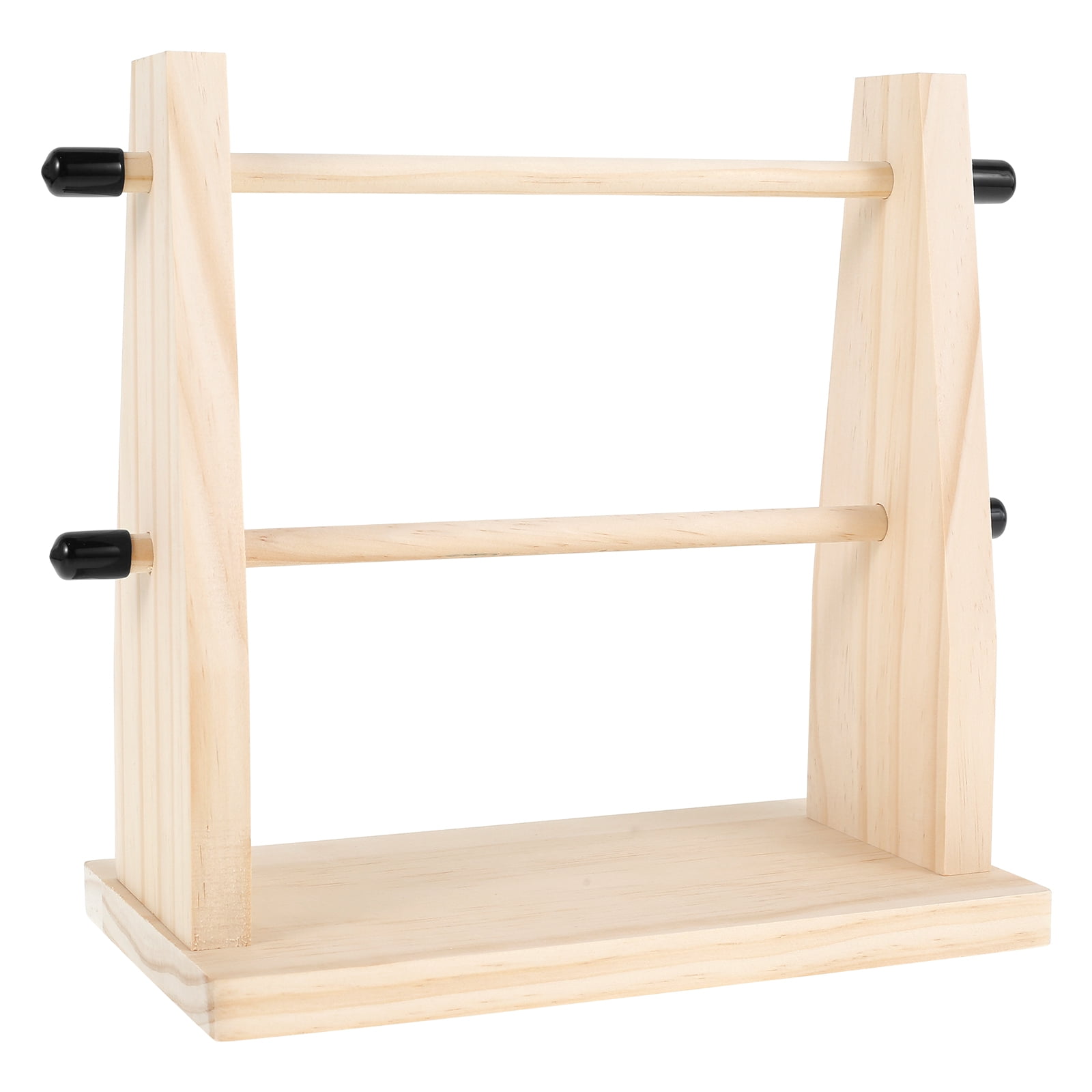 Austok Yarn Holder Wood Crochet Yarn Holder Double Yarn Ball Holder ...