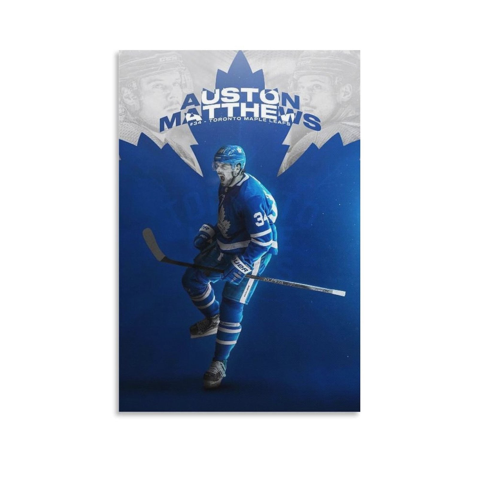 Auston Matthews Canvas Poster Poster Cool Artworks Painting Wall Art ...