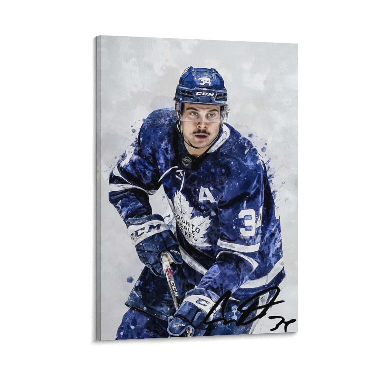 Auston Matthews Poster Painting On Canvas Wall Art Poster Scroll ...