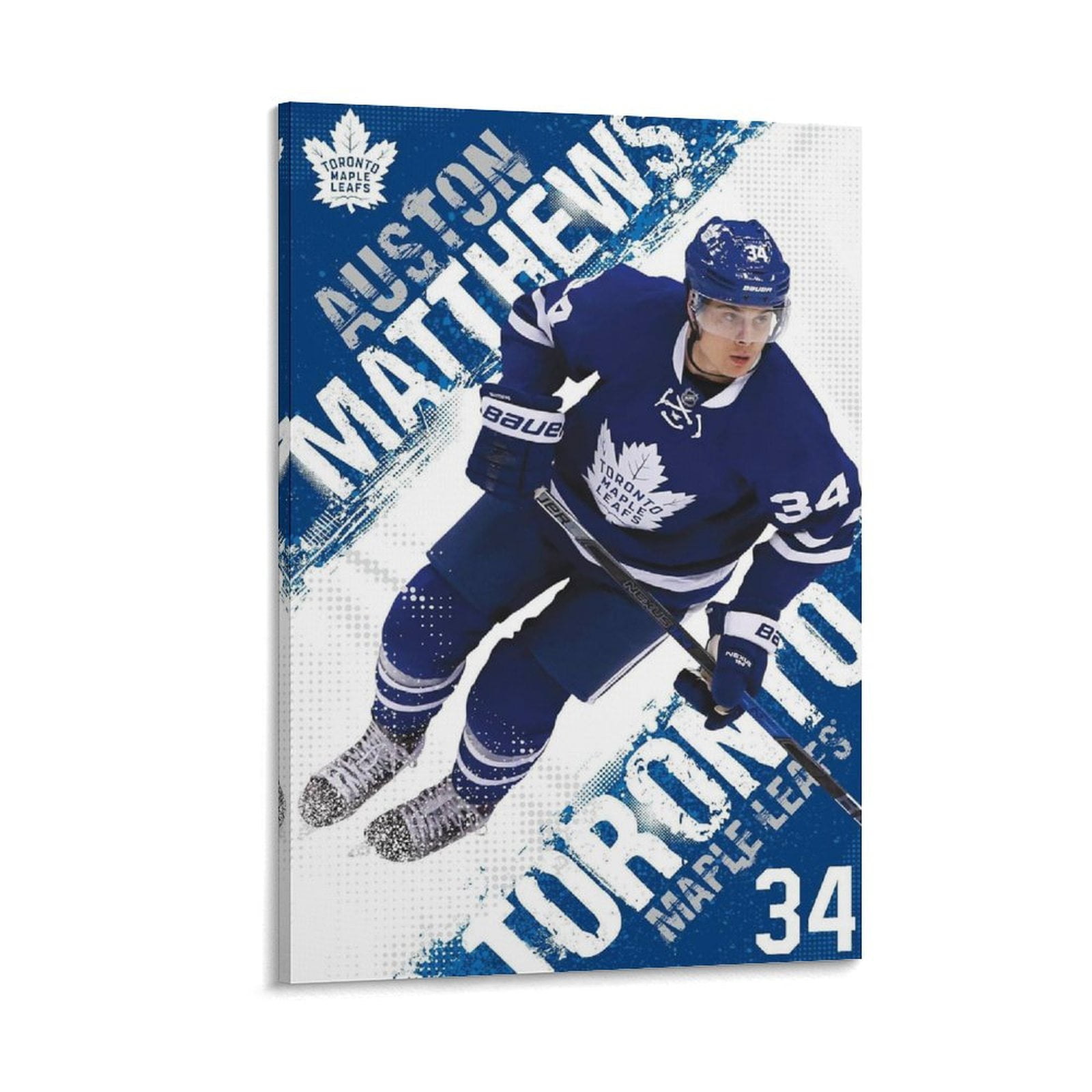 Auston Matthews Posters Canvas Poster 2 Gifts Canvas Painting Poster ...