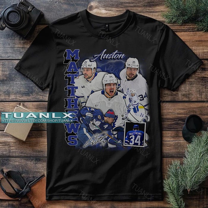 Auston Matthews Shirt Ice Hockey American Professional Hockey ...