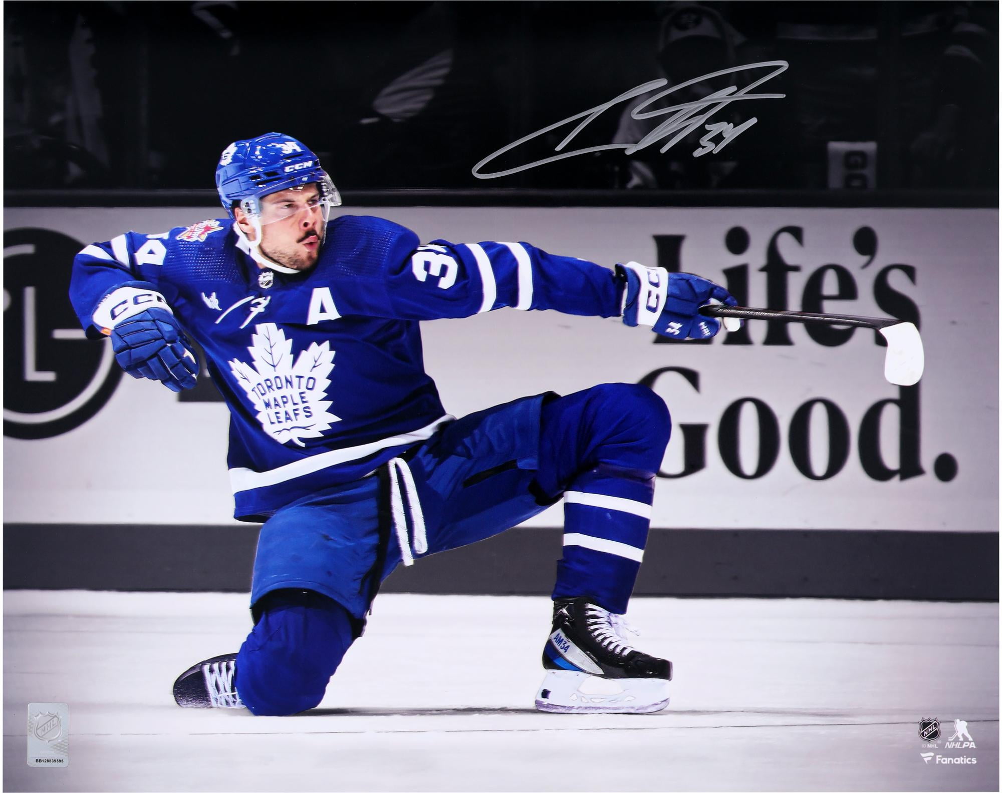 Auston Matthews Toronto Maple Leafs Autographed 16" x 20" One Knee ...