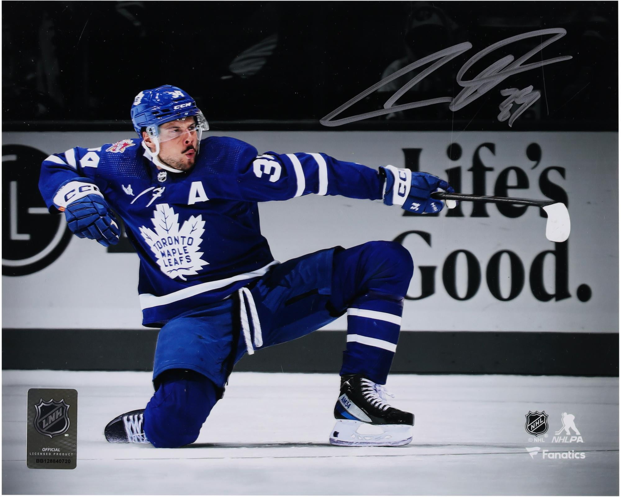 Auston Matthews Toronto Maple Leafs Autographed 8" x 10" One Knee ...