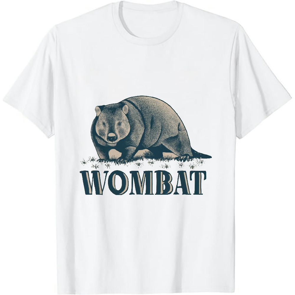 Australia Animal Gift Idea Work & Travel Wombat T-Shirt - Walmart.com