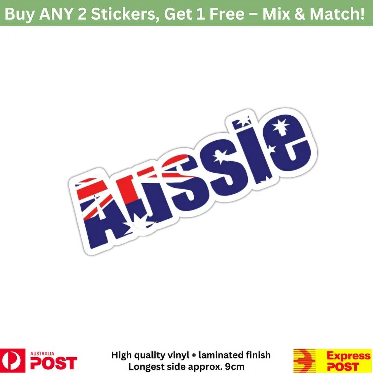 Australia Aussie Patriot Flag Sticker Phone Decal Water Bottle Stickers ...