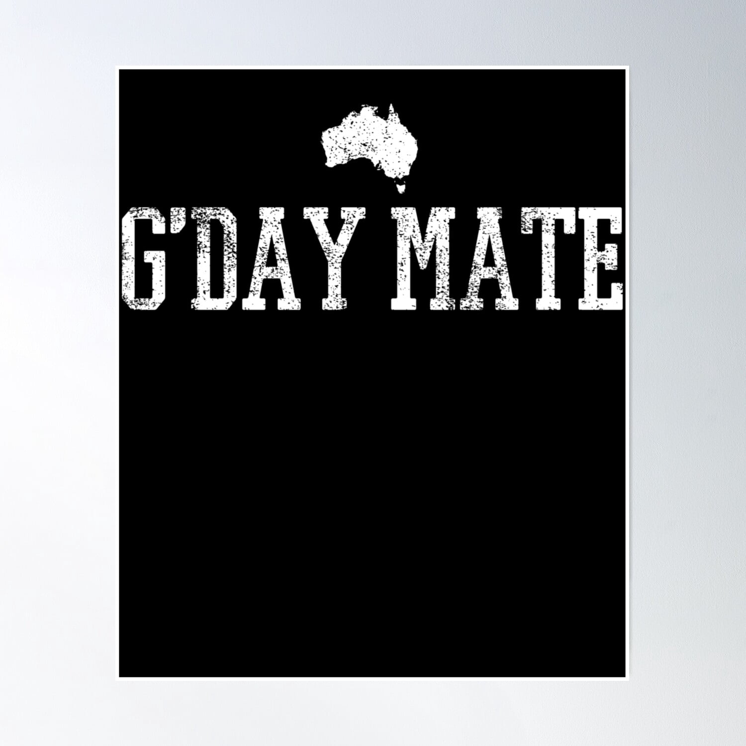 Australia Australian Map Poster Wall Art, Modern Wall Decor, 12x18 ...