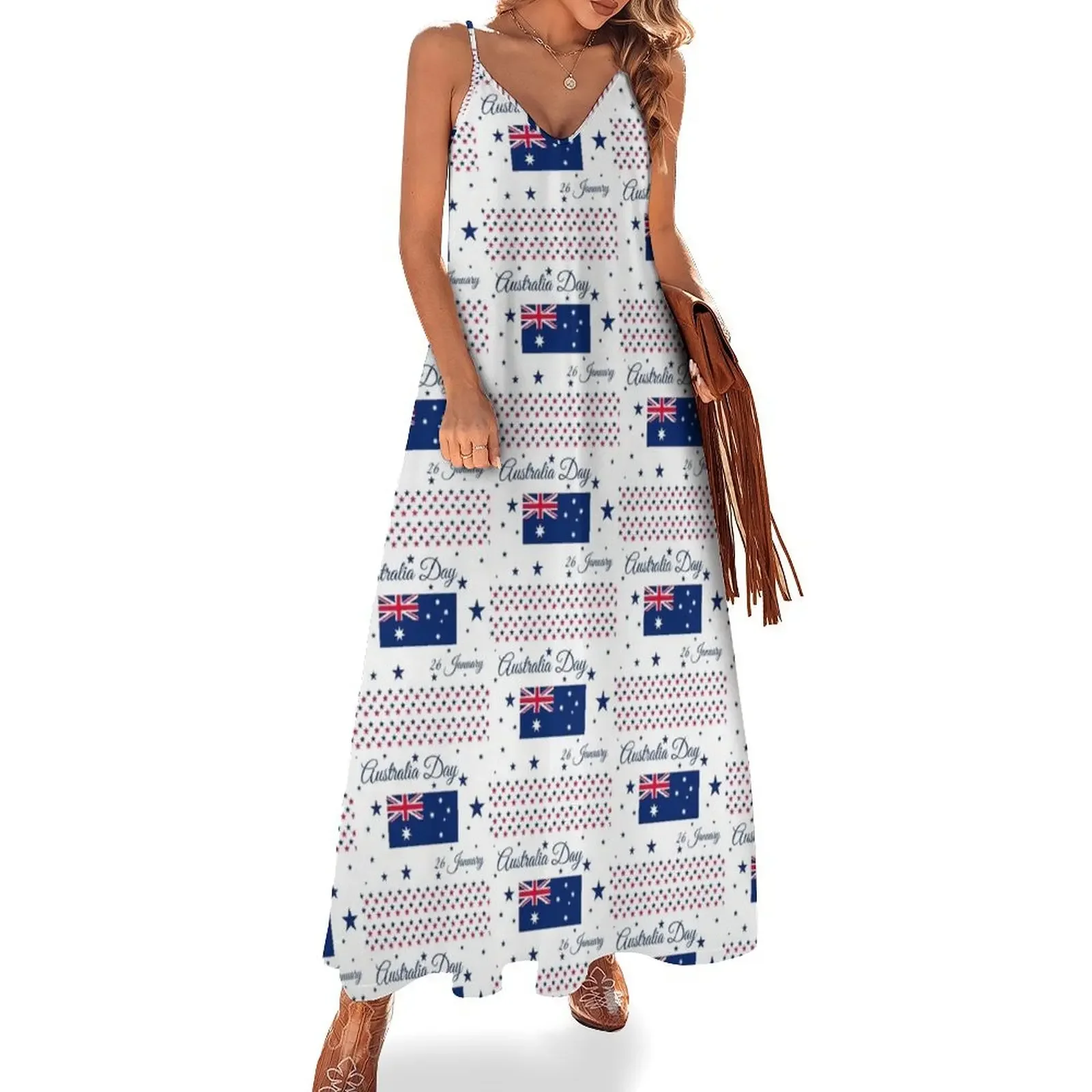 Australia Day Vector Sleeveless Dress evening dresses ladies women ...