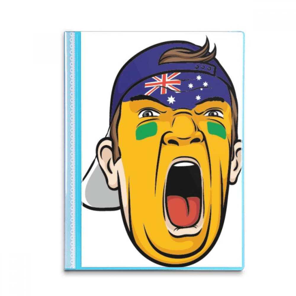 Australia Flag Facial Makeup Head Screang Cap Book Sheet Protectors ...
