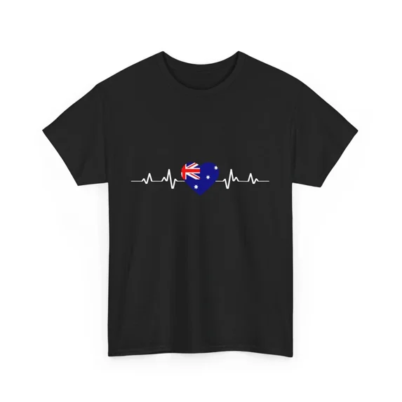 Australia Flag Heartbeat Aussie Kangaroo Continent Southern Cross ...