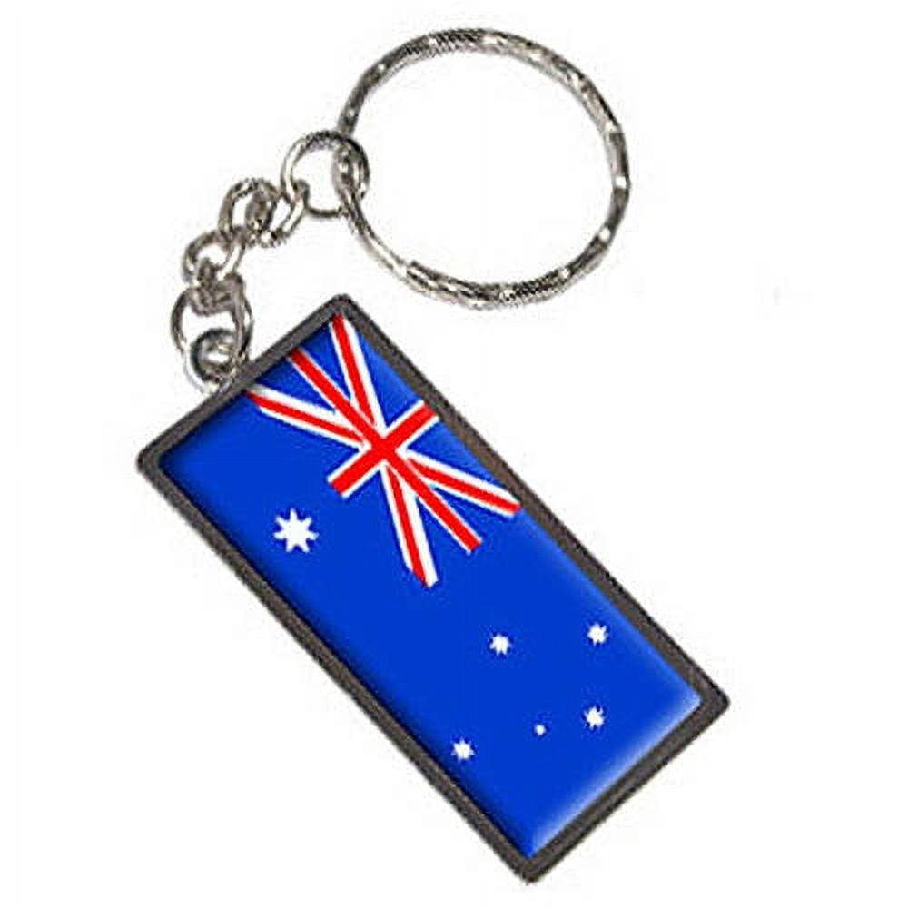 Australia Flag Keychain Key Chain Ring - Walmart.com