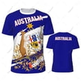 Australia Flag Men Sports T-shirt Women Tees jersey for Soccer Football ...