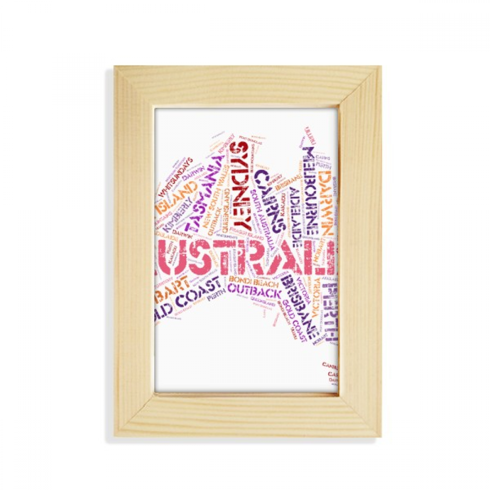 Australia Flavor Map Scenic Spots Illustration Desktop Display Photo ...