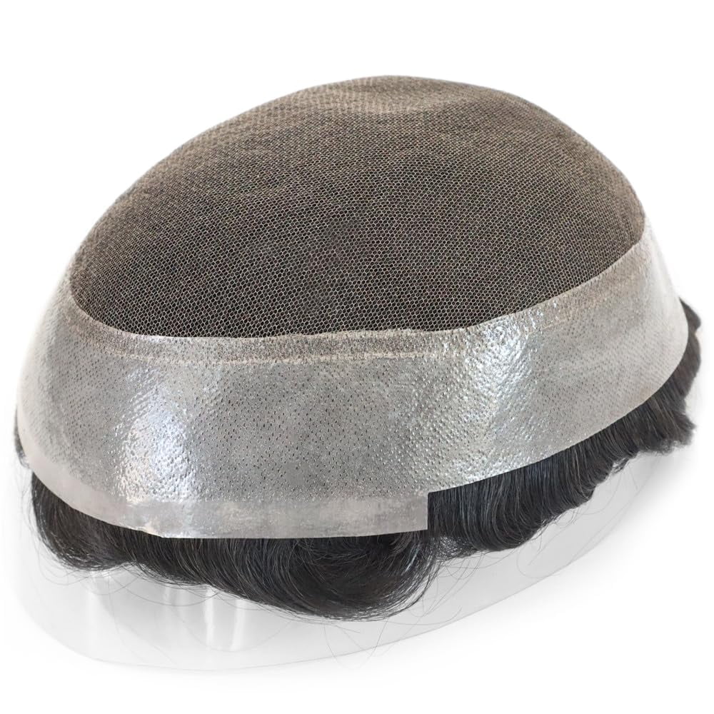 Australia French Lace with 1 1/4" Polyskin in Perimeter Men Toupee Hair ...