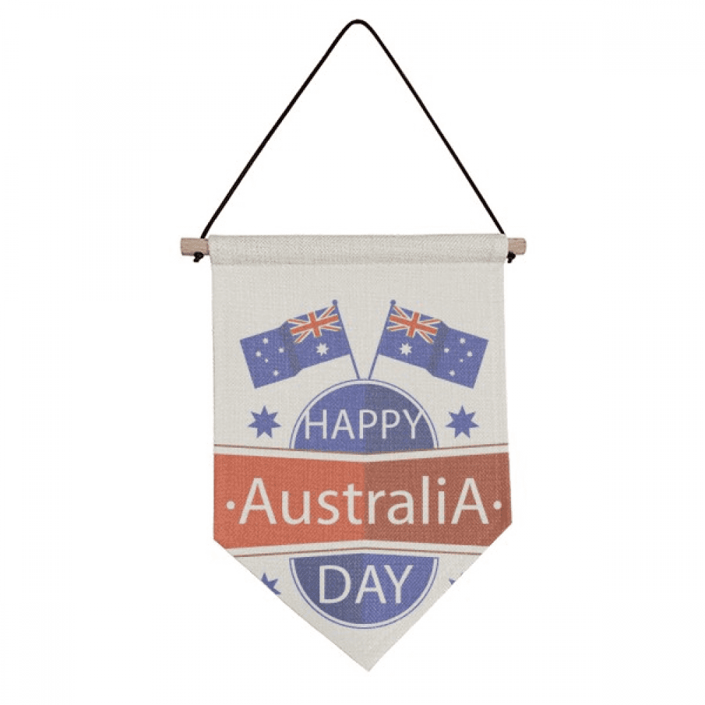 Australia Happy Australia Day Flag Canvas Flag Hanging Wall Art Decor ...