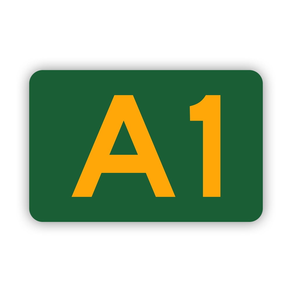 Australia Highway 1 A1 Sticker Decal - Self Adhesive Vinyl ...