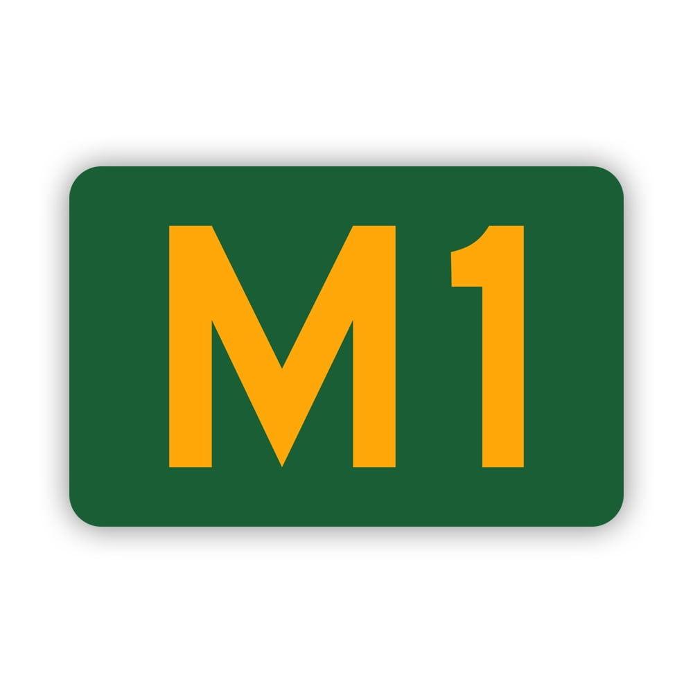 Australia Highway 1 M1 Sticker Decal - Self Adhesive Vinyl ...