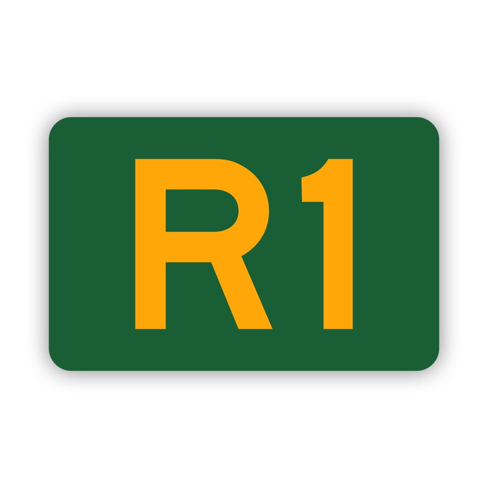 Australia Highway 1 R1 Sticker Decal - Self Adhesive Vinyl ...
