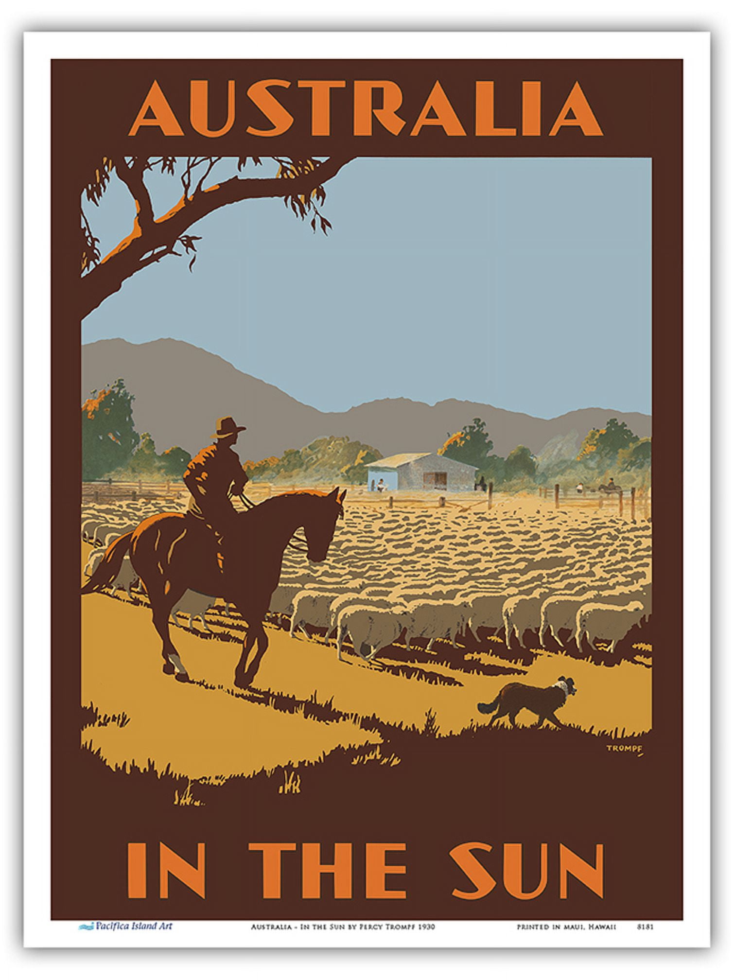 Australia - In the Sun - Australian Sheep Herder - Vintage Travel ...