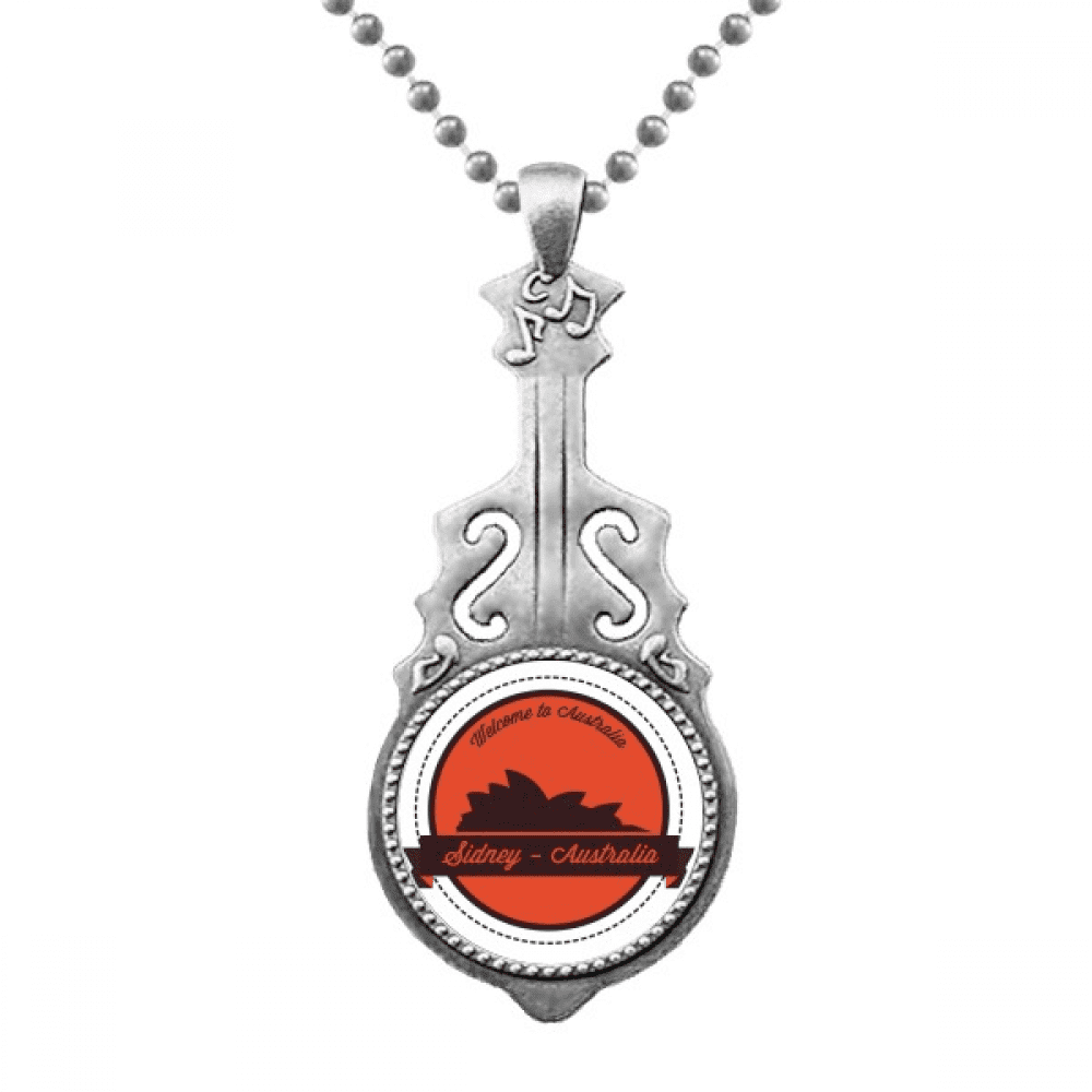 Australia Landmark Sydney Opera House Pendant Jewelry Music Guitar ...